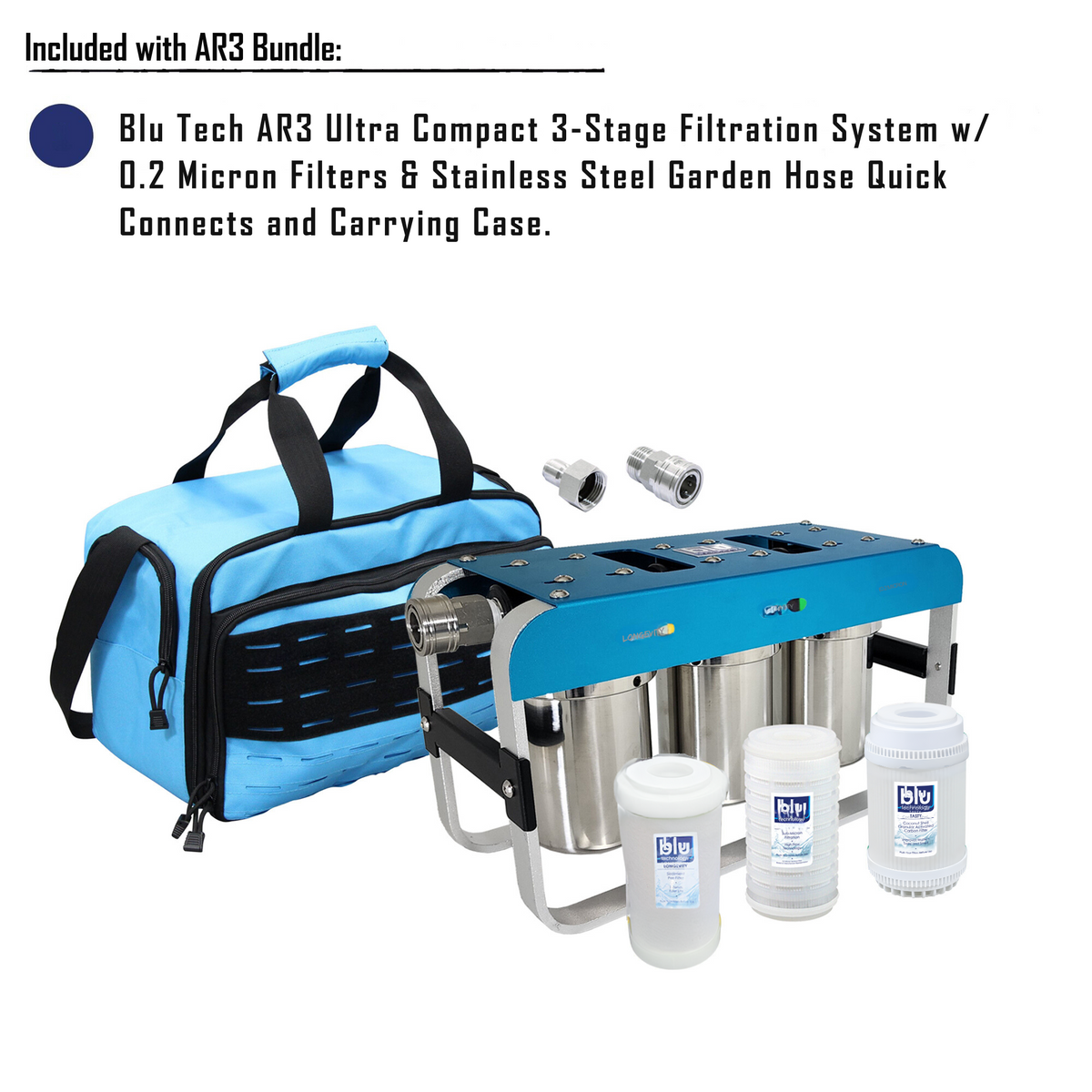 Blu Tech AR3 ESSENTIAL Bundle | Fully Equipped 3-Stage Filtration Syst ...