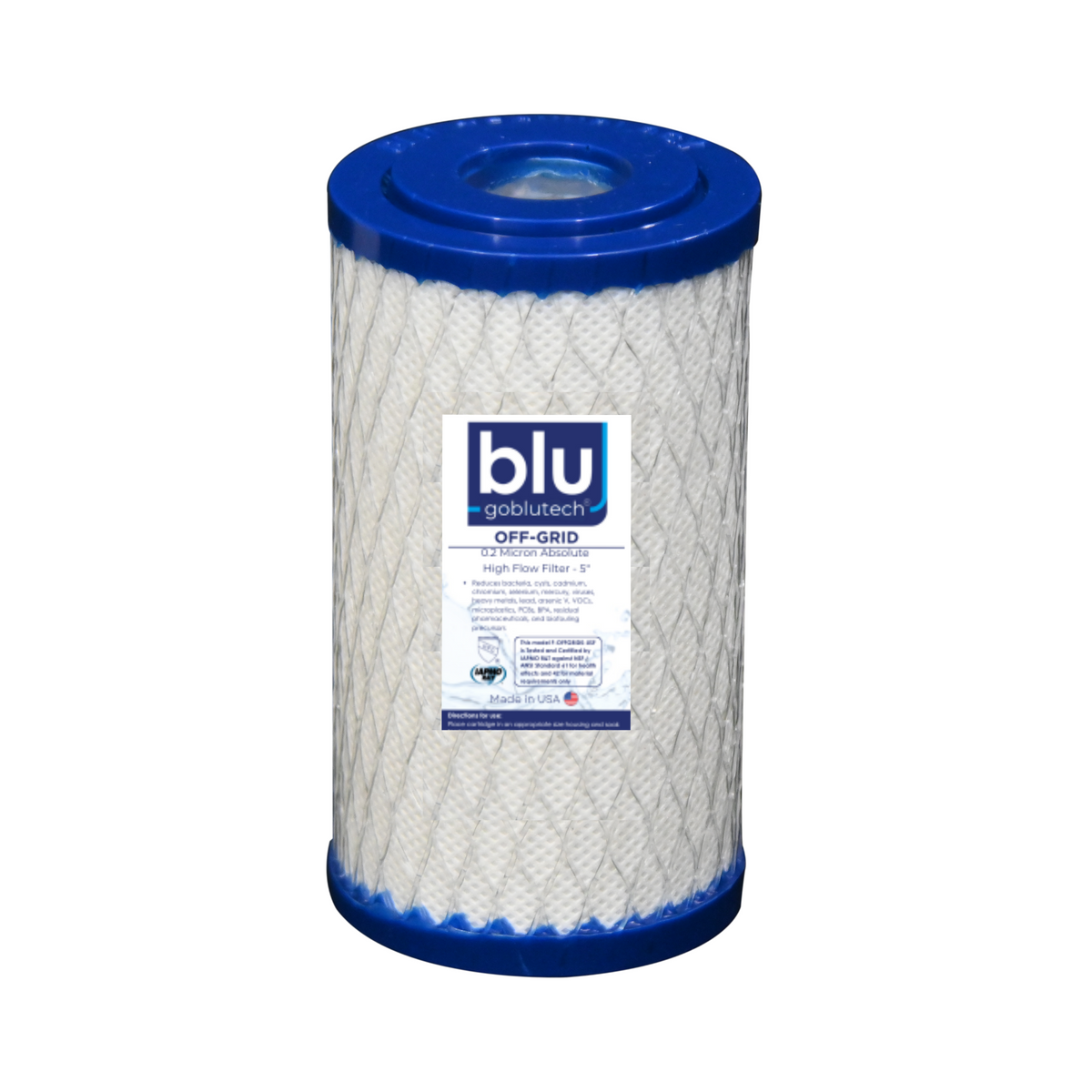 GoBluTech OFF-GRID Upgrade RV Water Filter Replacement Pack | 5-inch ...